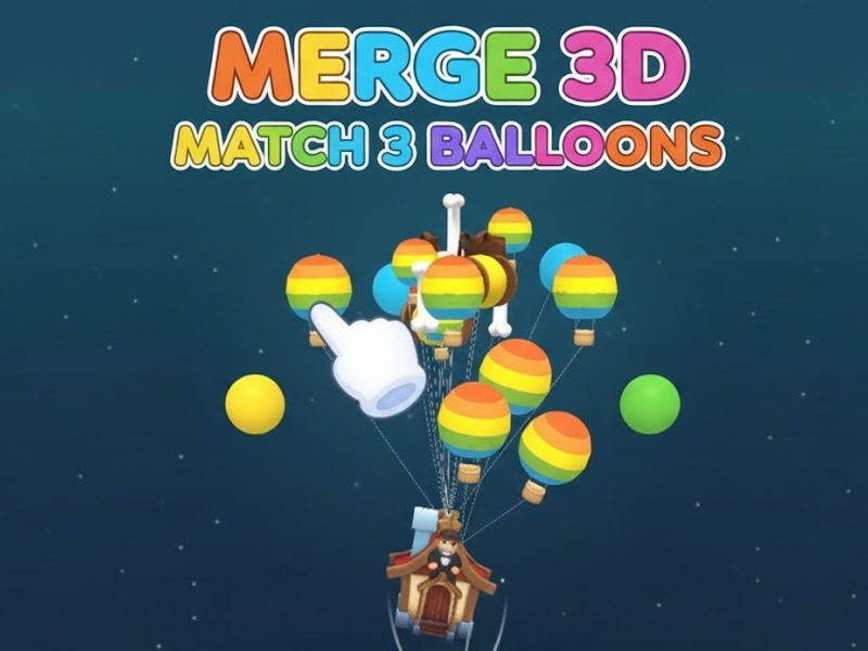 Merge 3d Match 3 Balloons 🕹️ Sgames에서 온라인으로 플레이
