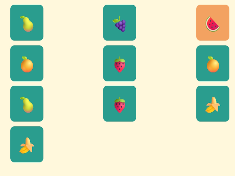 Simple Fruit Memory 🕹️ Sgames에서 온라인으로 플레이