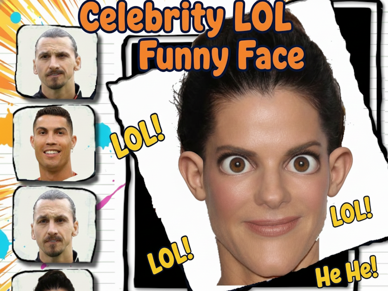 Celebrity LOL Funny Face 🕹️ Sgames에서 온라인으로 플레이