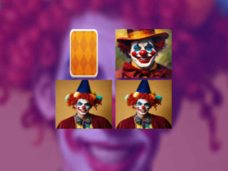 Clown Memory Match 🕹️ Sgames에서 온라인으로 플레이