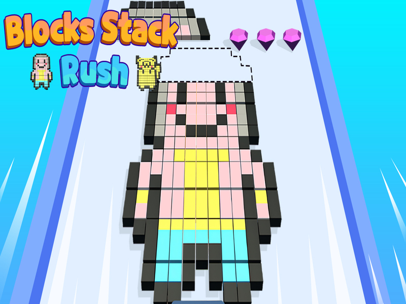 Blocks Stack Rush 🕹️ Sgames에서 온라인으로 플레이